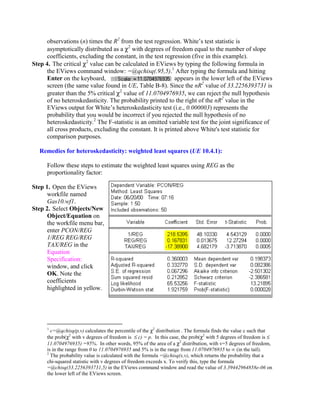 Heteroskedasticity | PDF