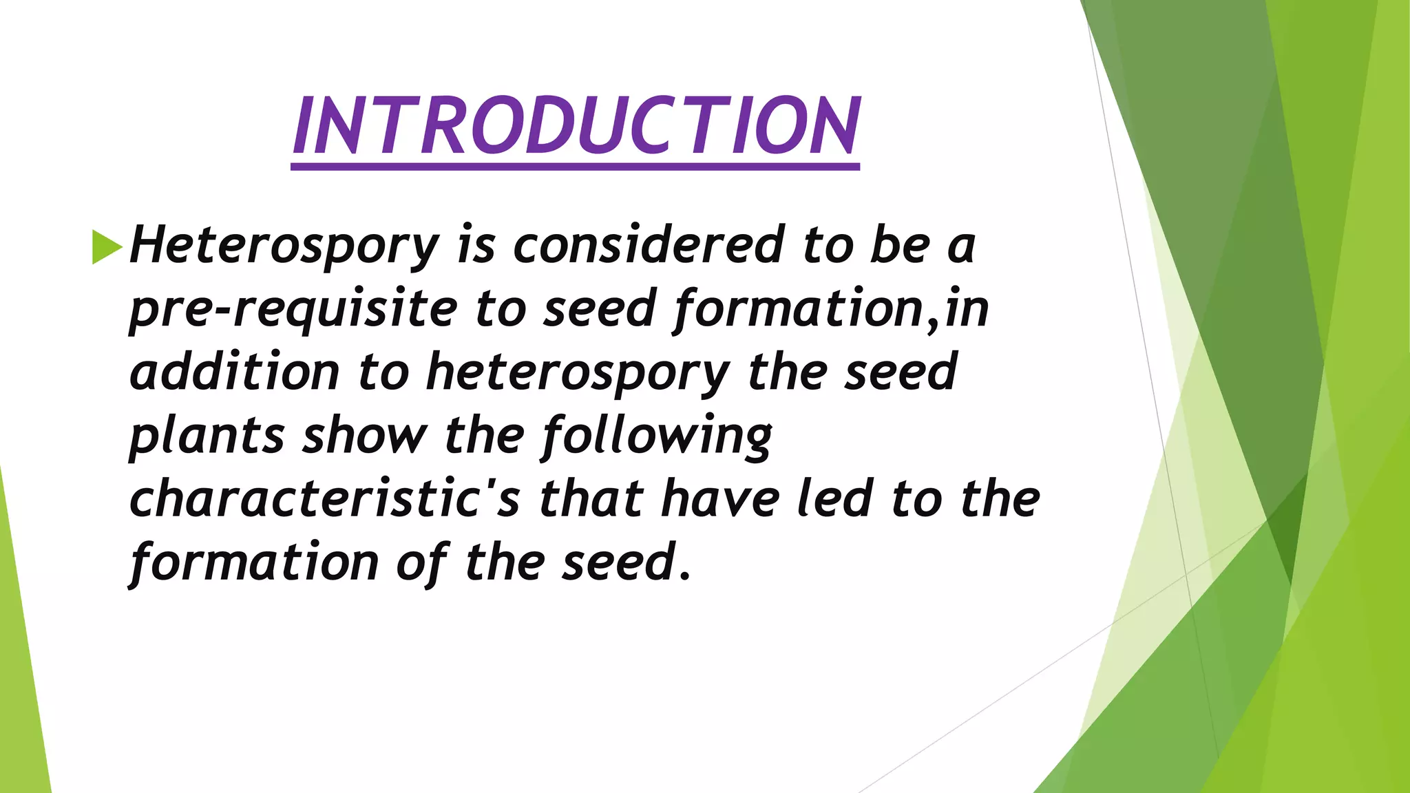 Heterospory and seed habit | PPTX