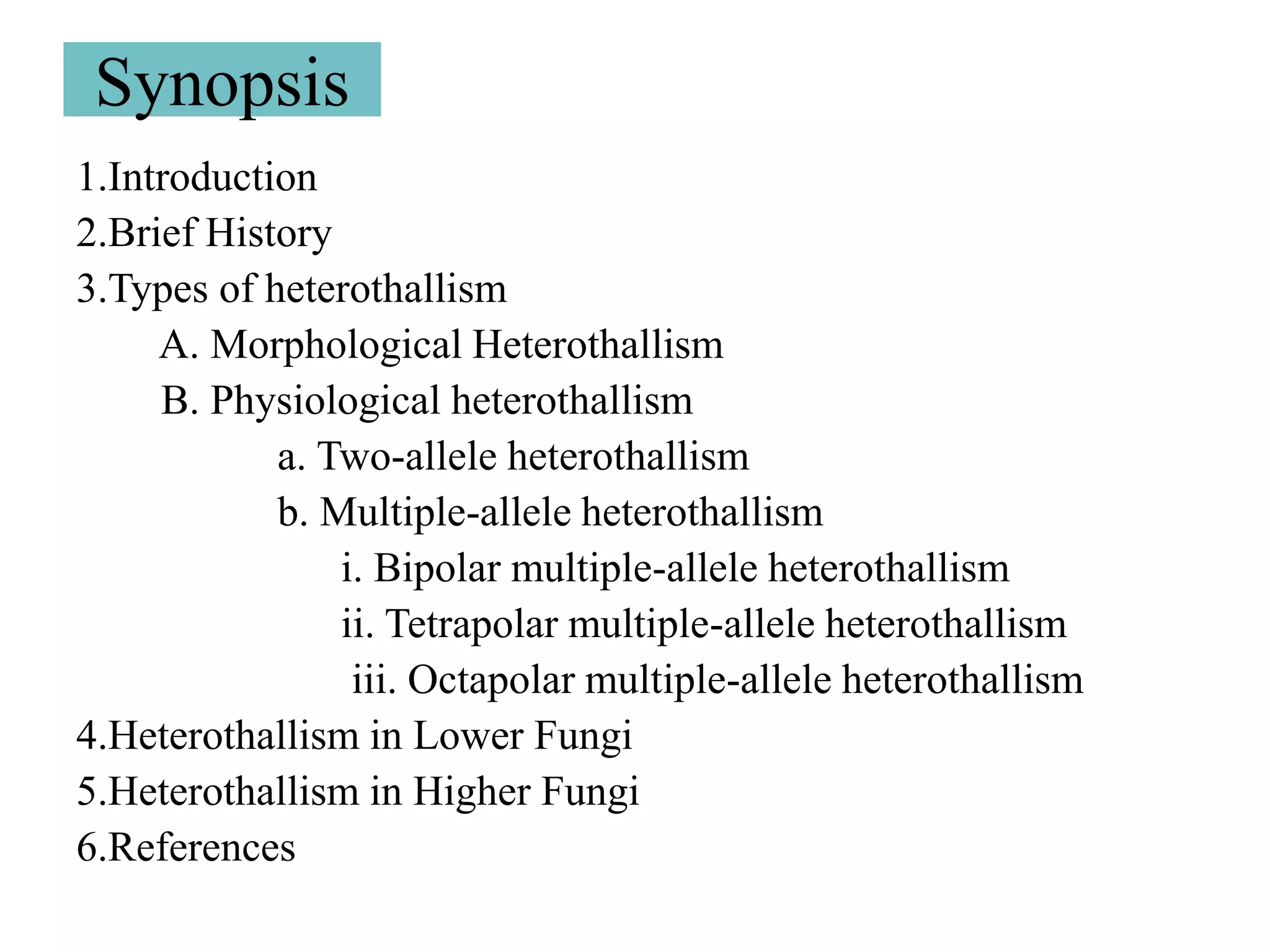 Heterothalism in fungi | PPT