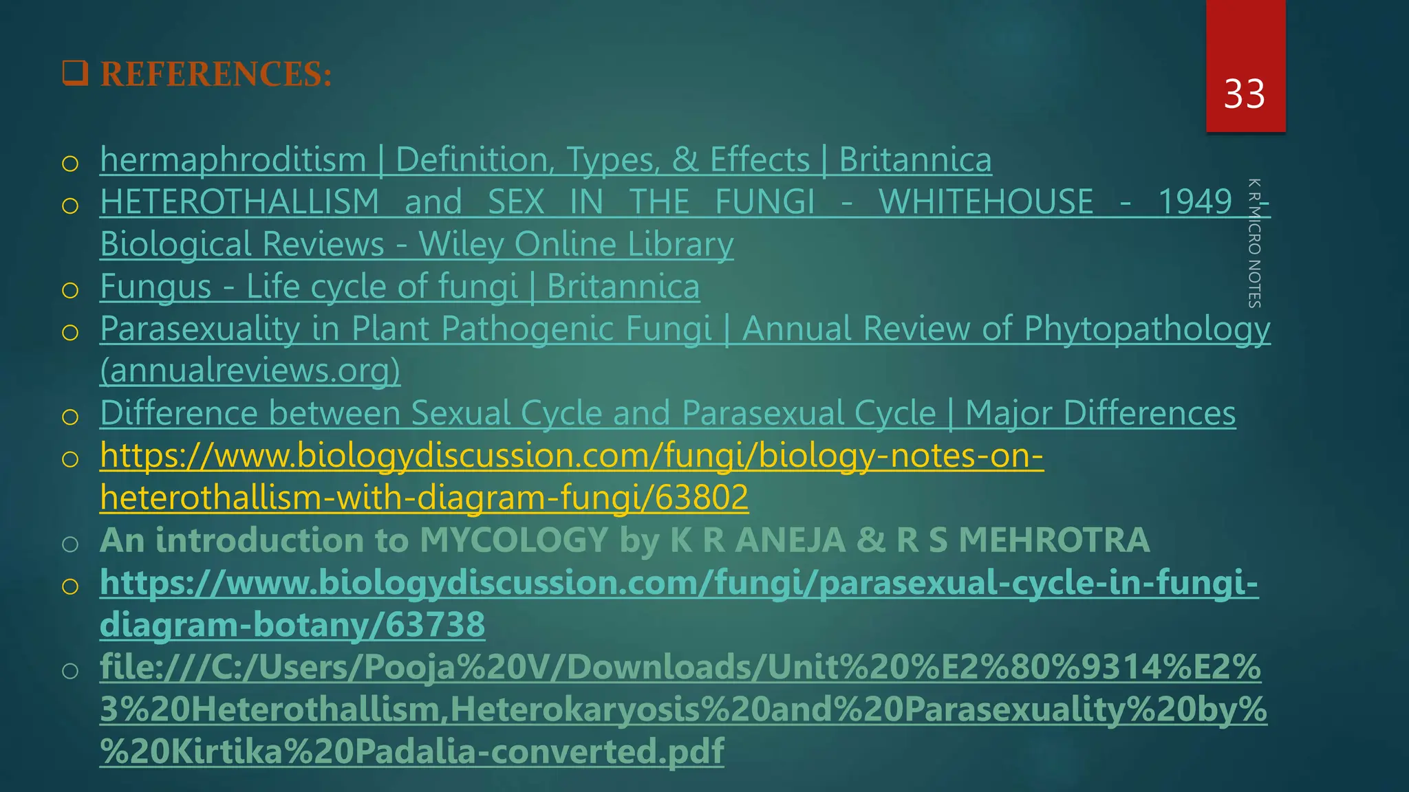 HETEROTHALLISM & PARASEXUALITY IN FUNGI. | PPTX
