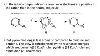 hetetocyclic compound pyrimidine. Pyrimidine is the six membered ...