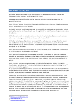 Het gebruik van Spiral Dynamics binnen de Supervisie | PDF