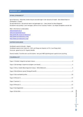 Het gebruik van Spiral Dynamics binnen de Supervisie | DOCX