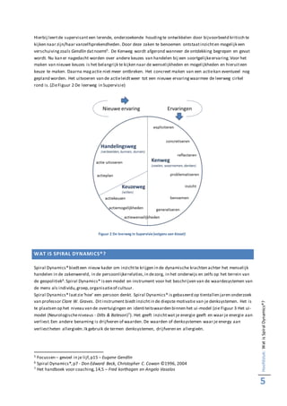 Het gebruik van Spiral Dynamics binnen de Supervisie | PDF
