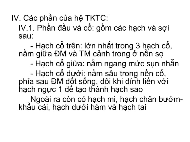 HỆ THẦN KINH TỰ CHỦ | PPT