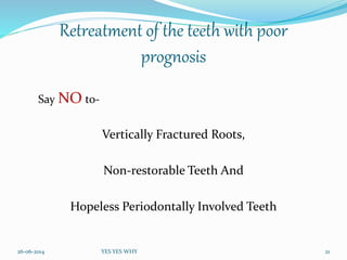 HEROIC ENDODONTICS (WHEN TO SAY NO!!) | PPT