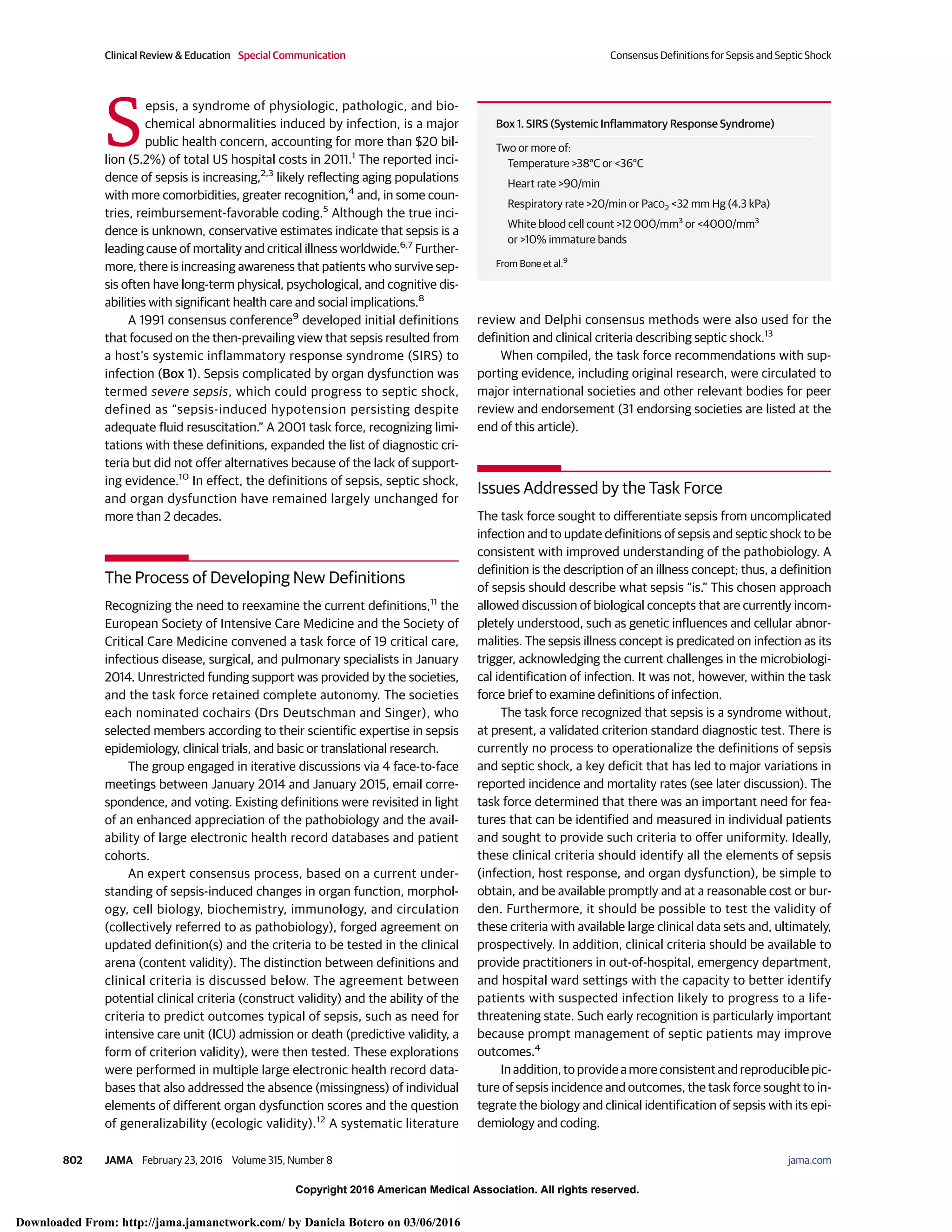 The third international consensus definitions for sepsis and septic ...