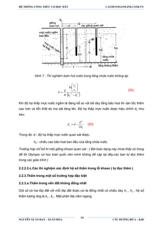 Hệ thống công thức cơ học đất | PDF
