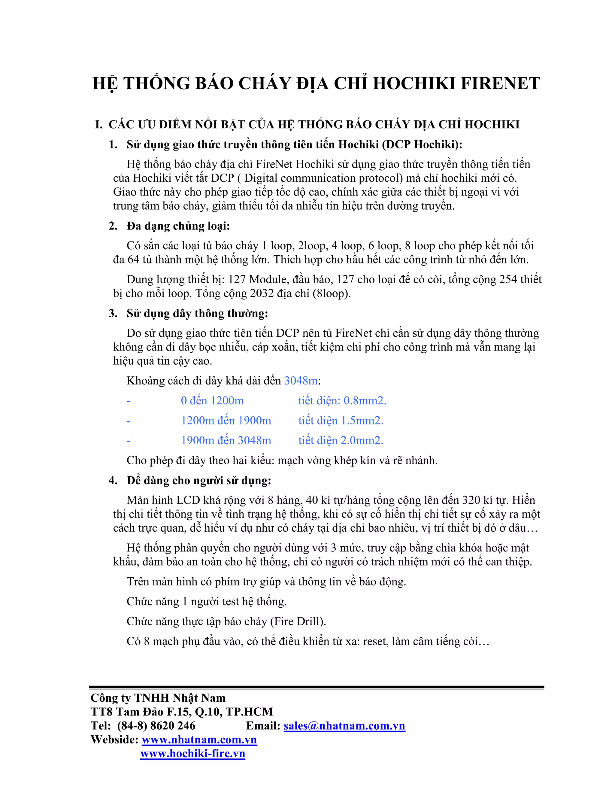 He thong hochiki fire net | PDF