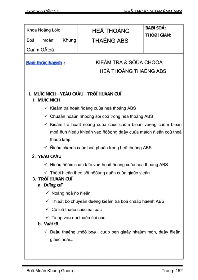 He thong phanh abs | DOC