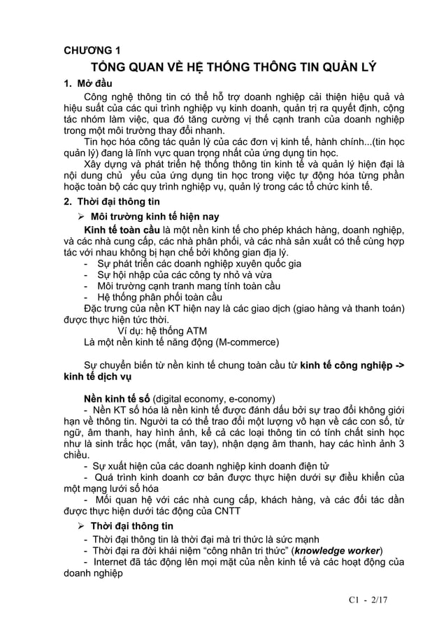 He thong thong tin quan ly | PDF