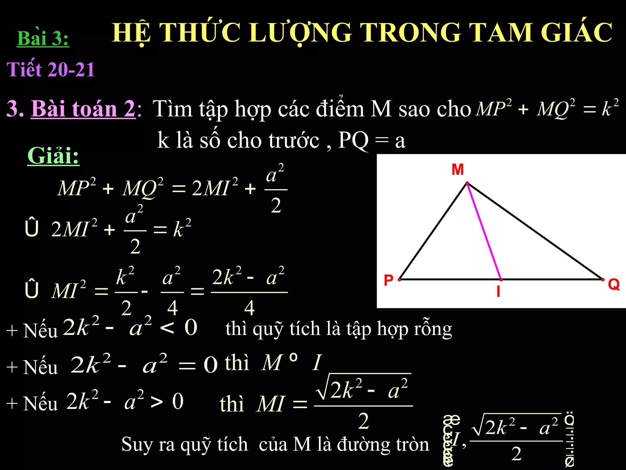 He thuc luong trong tam giac | PPT