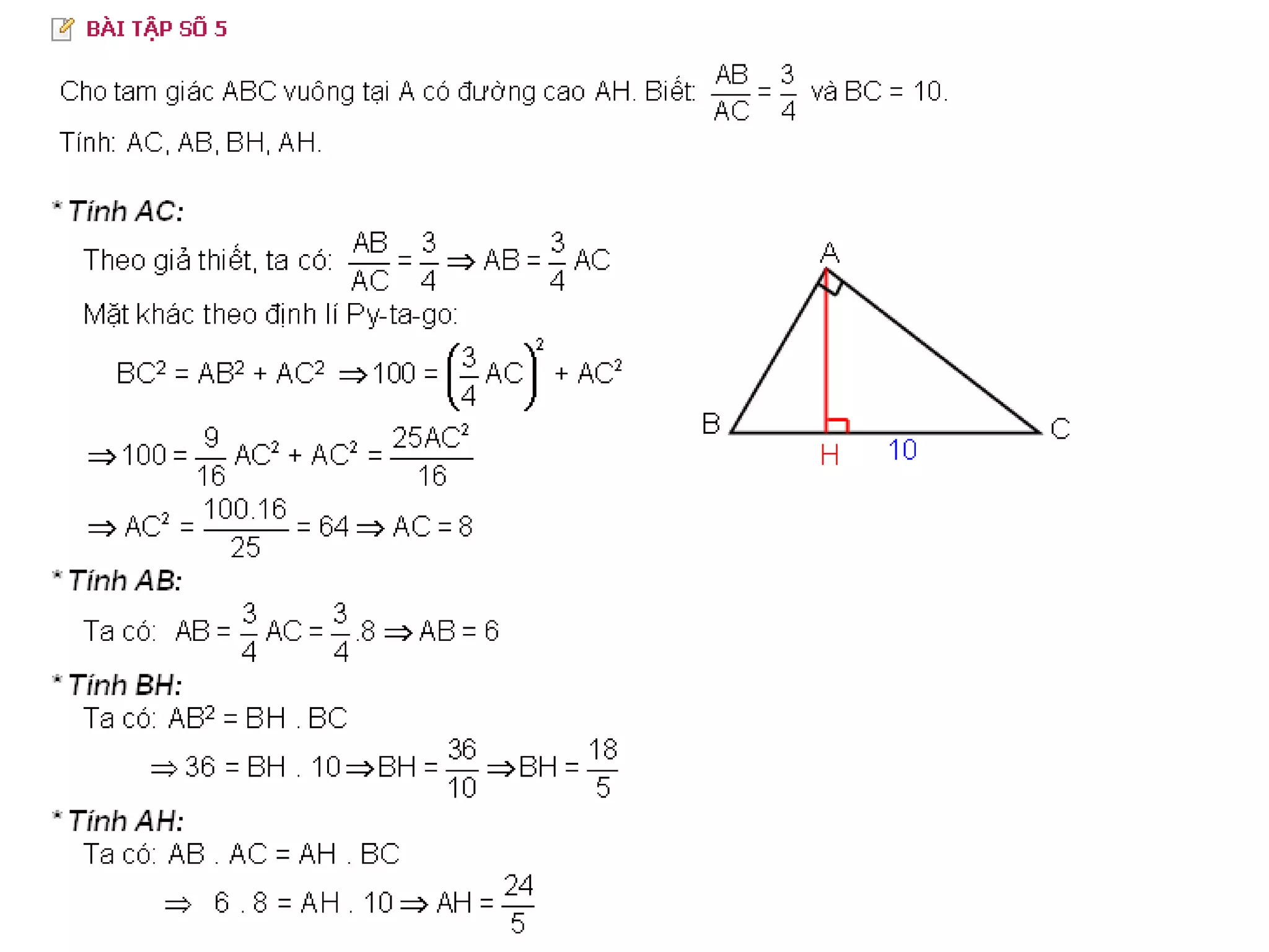 He thuc luong trong tam giac vuong | PPT