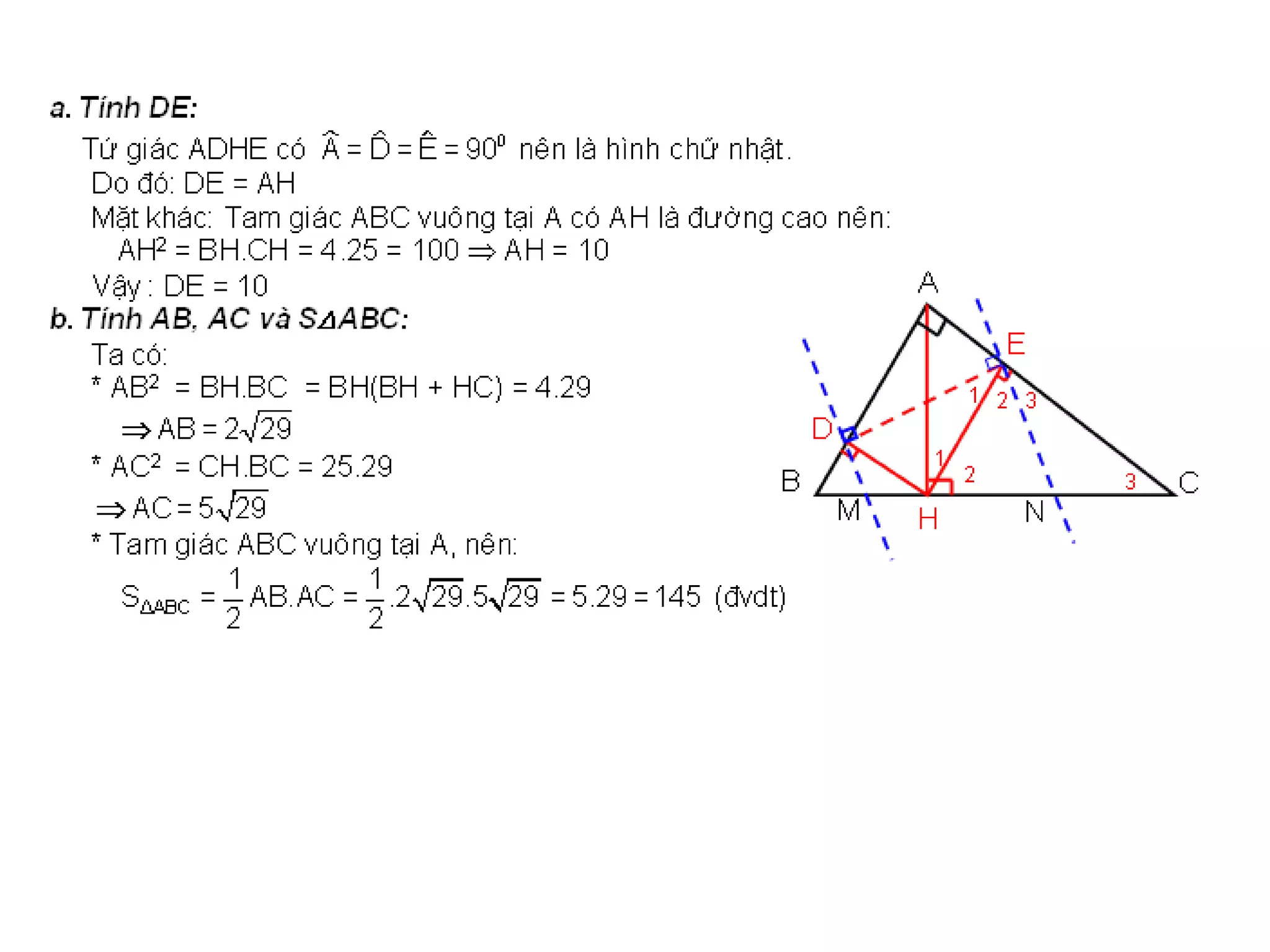 He thuc luong trong tam giac vuong | PPT