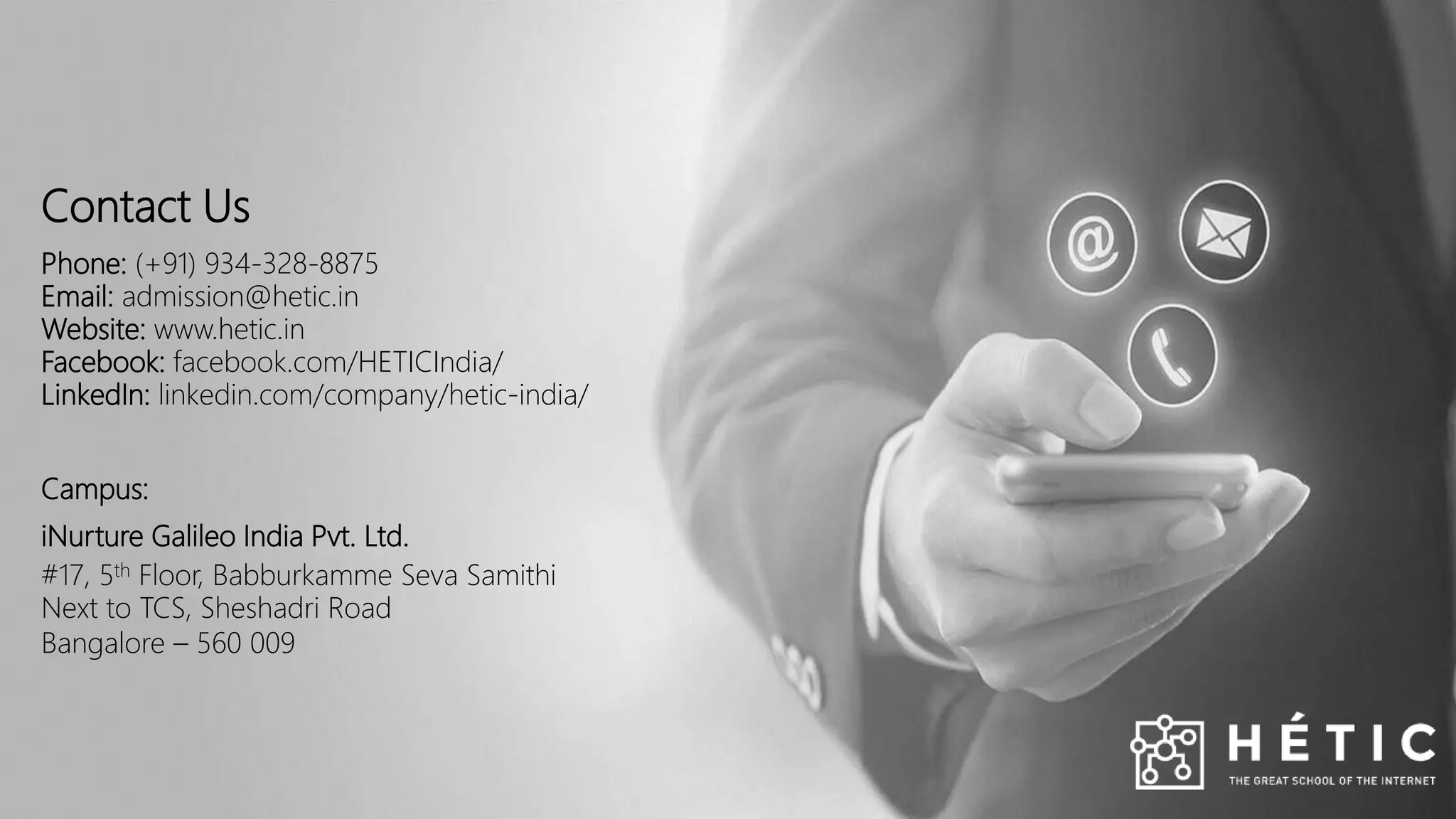 Hetic - Digital Business School in India | PPT