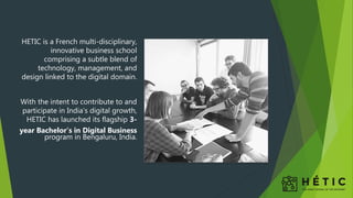 Hetic - Digital Business School in India | PPT