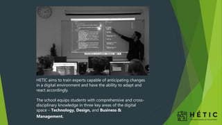 Hetic - Digital Business School in India | PPT