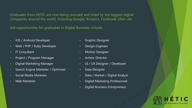 Hetic - Digital Business School in India | PPT | Free Download