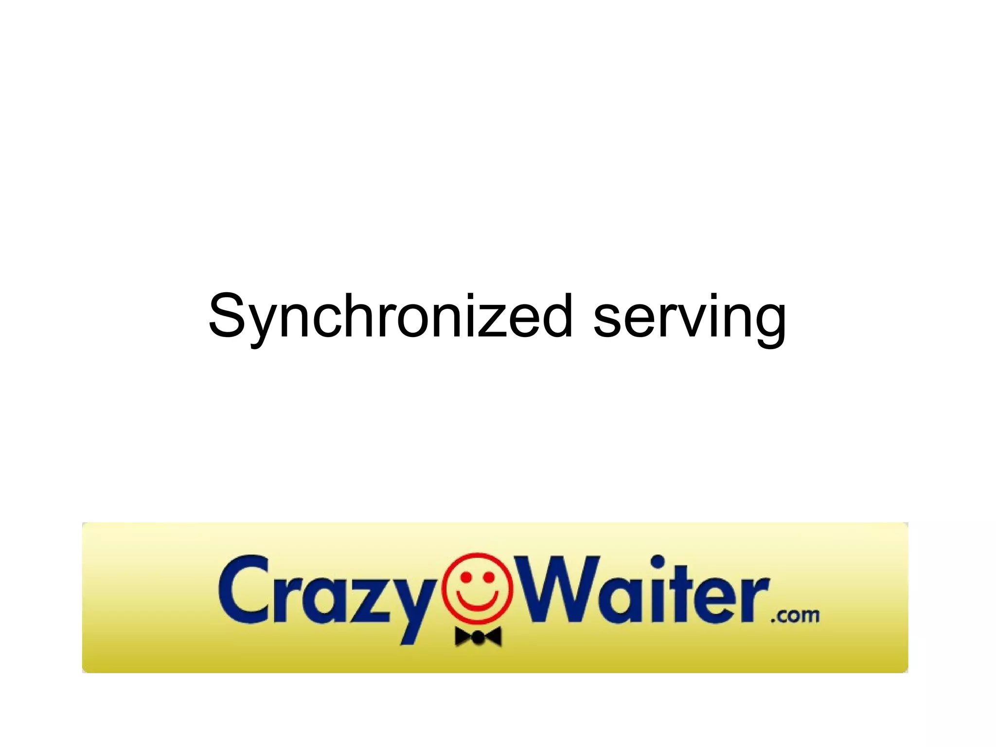 Synchronized serving of plates | PPT