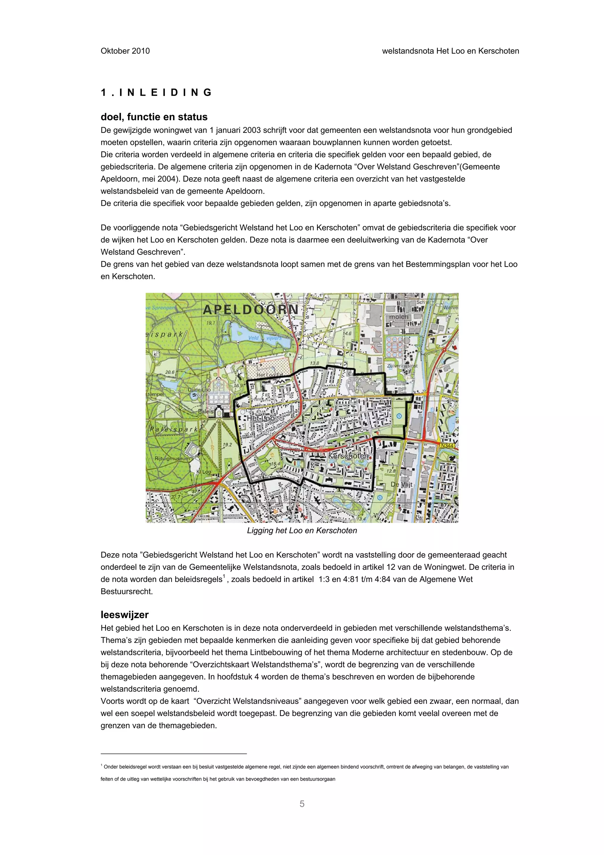 Welstandsnota Het Loo en Kerschoten te Apeldoorn | PDF