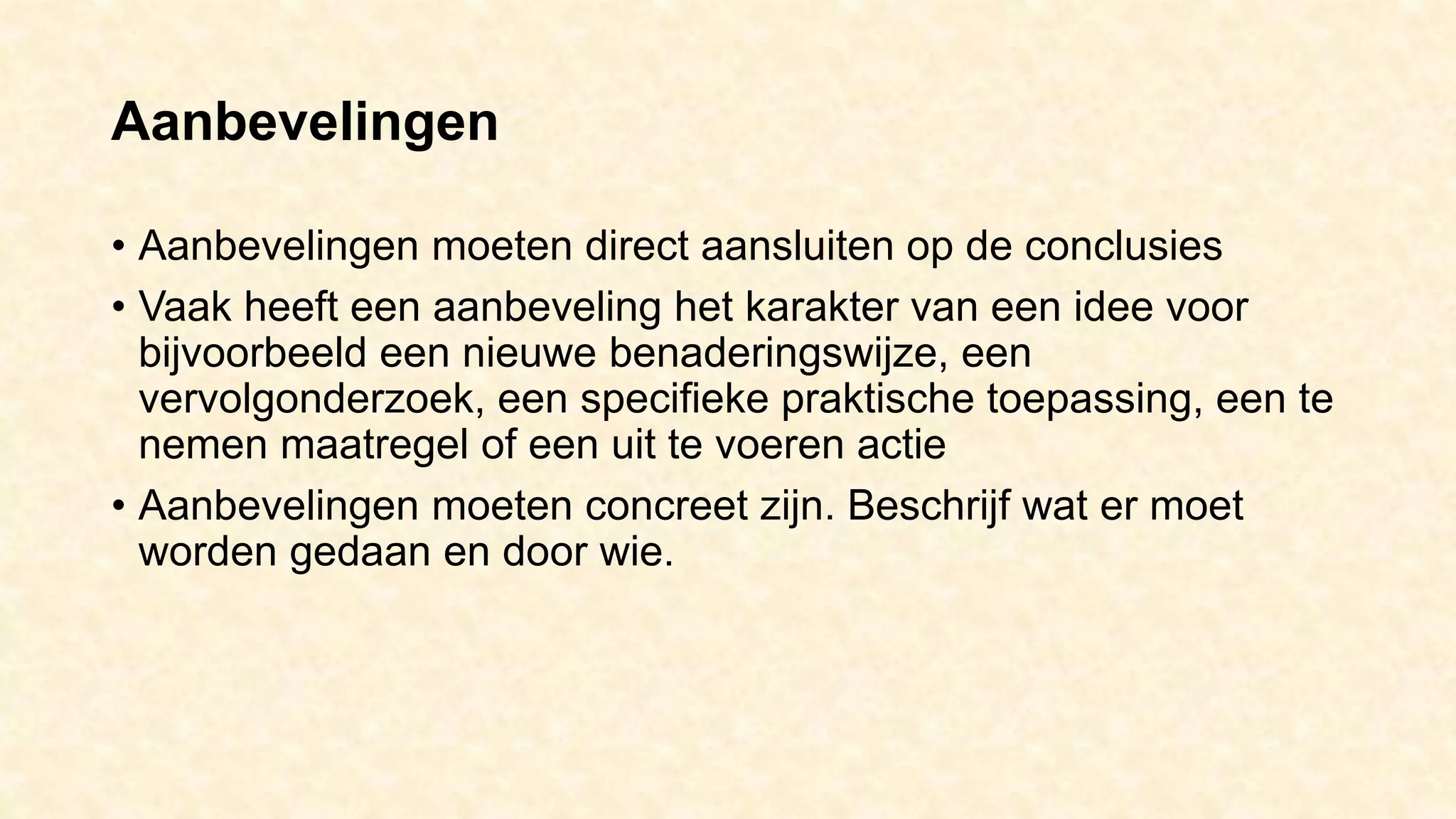 Het maken van een adviesrapport | PPTX
