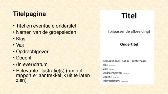 Het maken van een adviesrapport