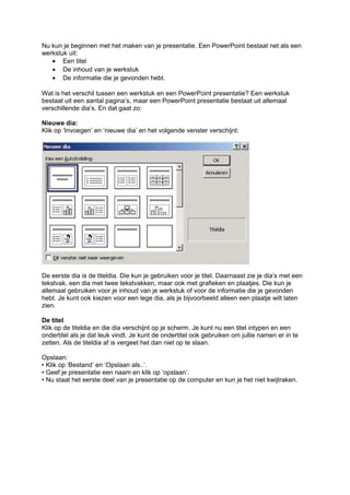 Het maken van_een_power_point_presentatie | DOC