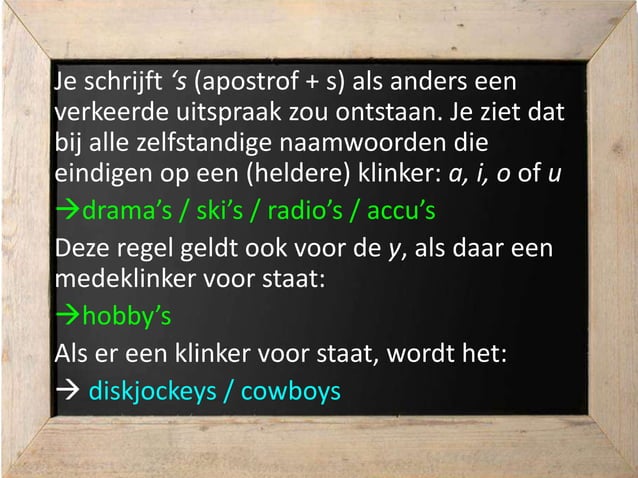 Het meervoud van zelfstandige naamwoorden | PPT