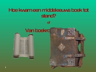 Het Middeleeuwse Boek | PPT