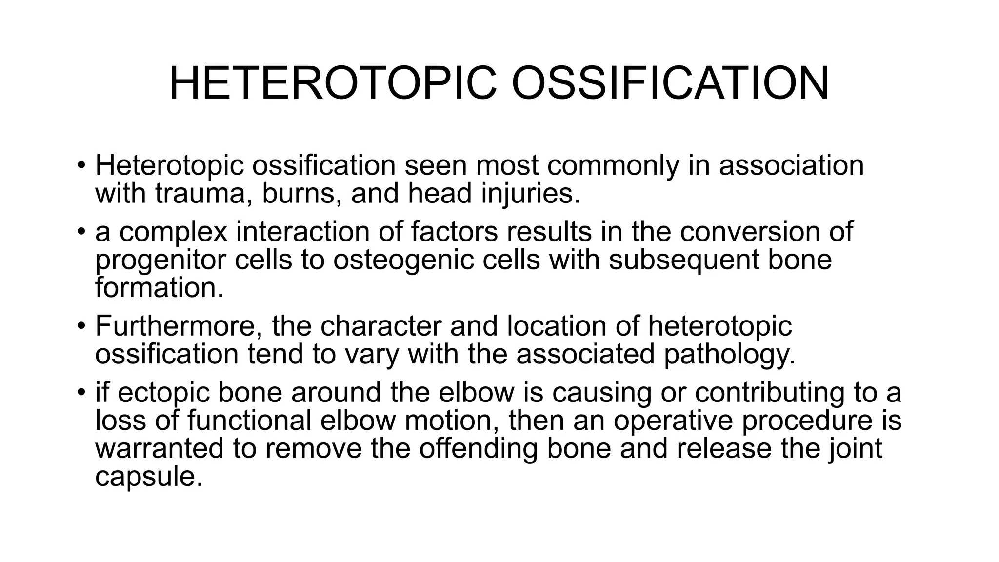 Heterotrophic ossification | PPTX