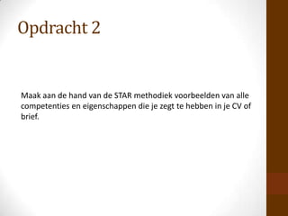 Het sollicitatiegesprek studio werk | PPTX