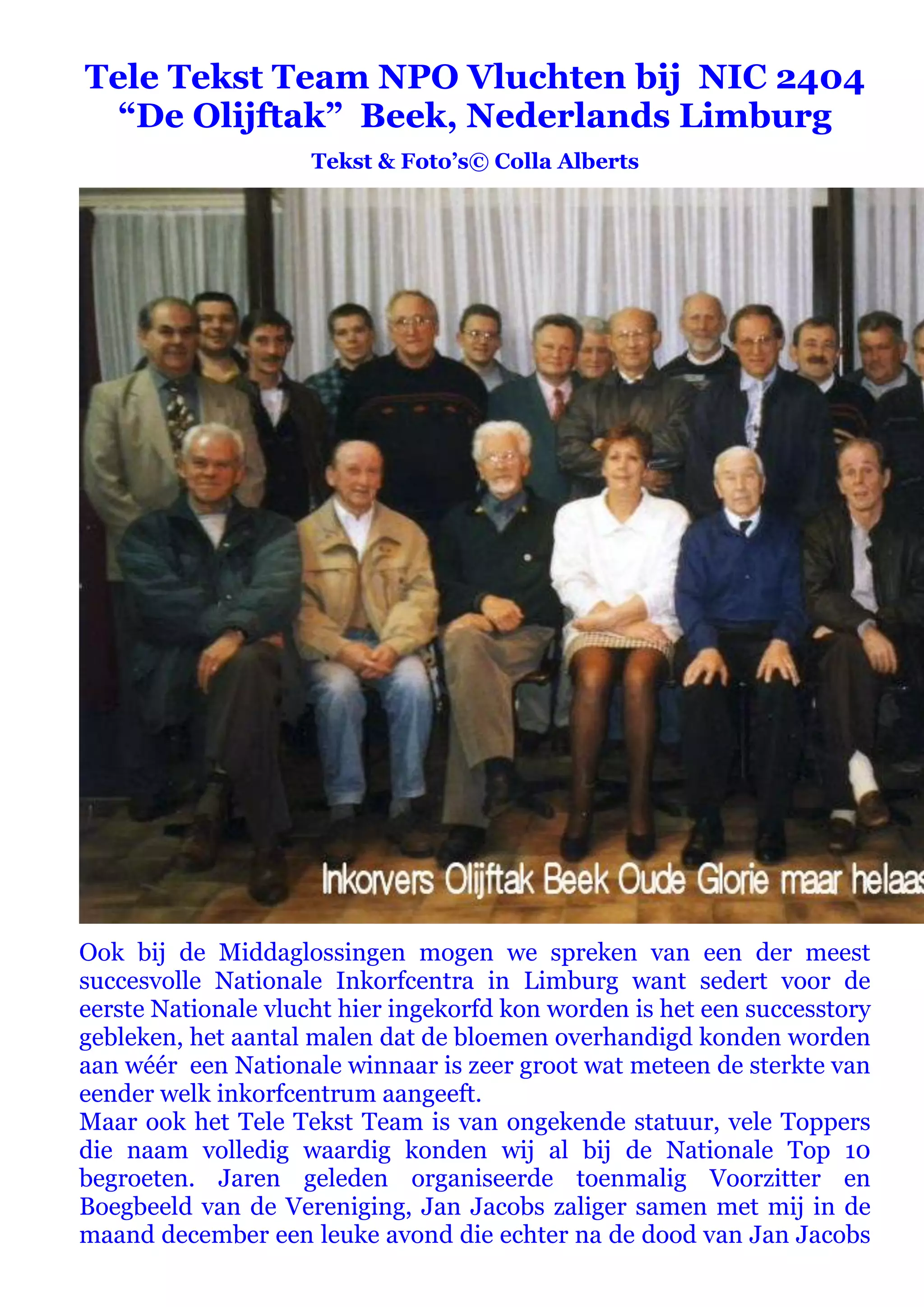 Het tele tekst team npo vluchten 2014 bij nic 2404 | PDF