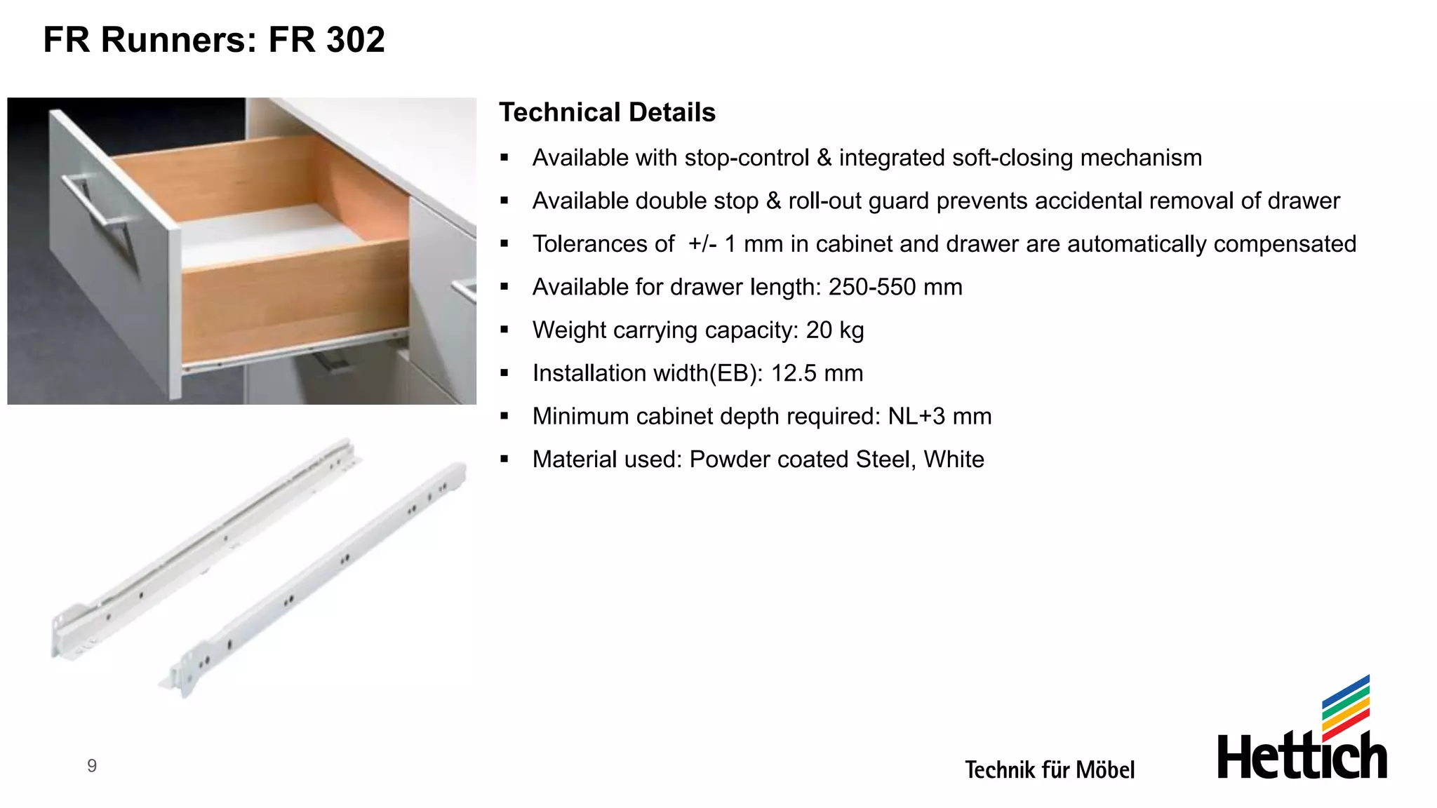Hettich Drawer Runners | PDF