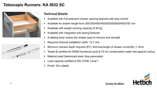 Hettich Drawer Runners | PDF