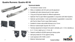 Hettich Drawer Runners | PDF