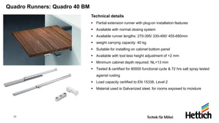 Hettich Drawer Runners | PDF