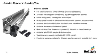 Hettich Drawer Runners | PDF