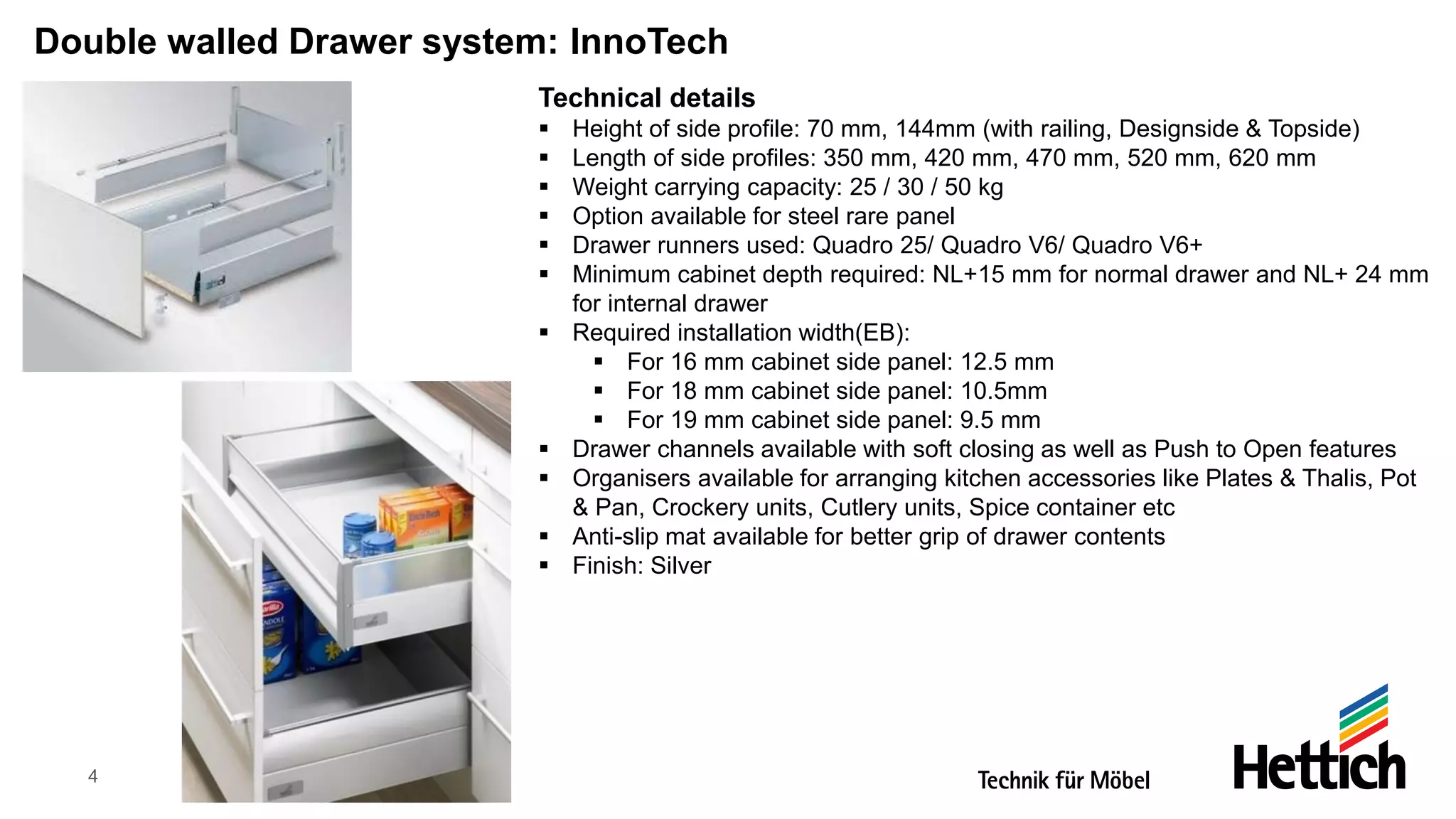 Hettich Drawer Systems | PDF