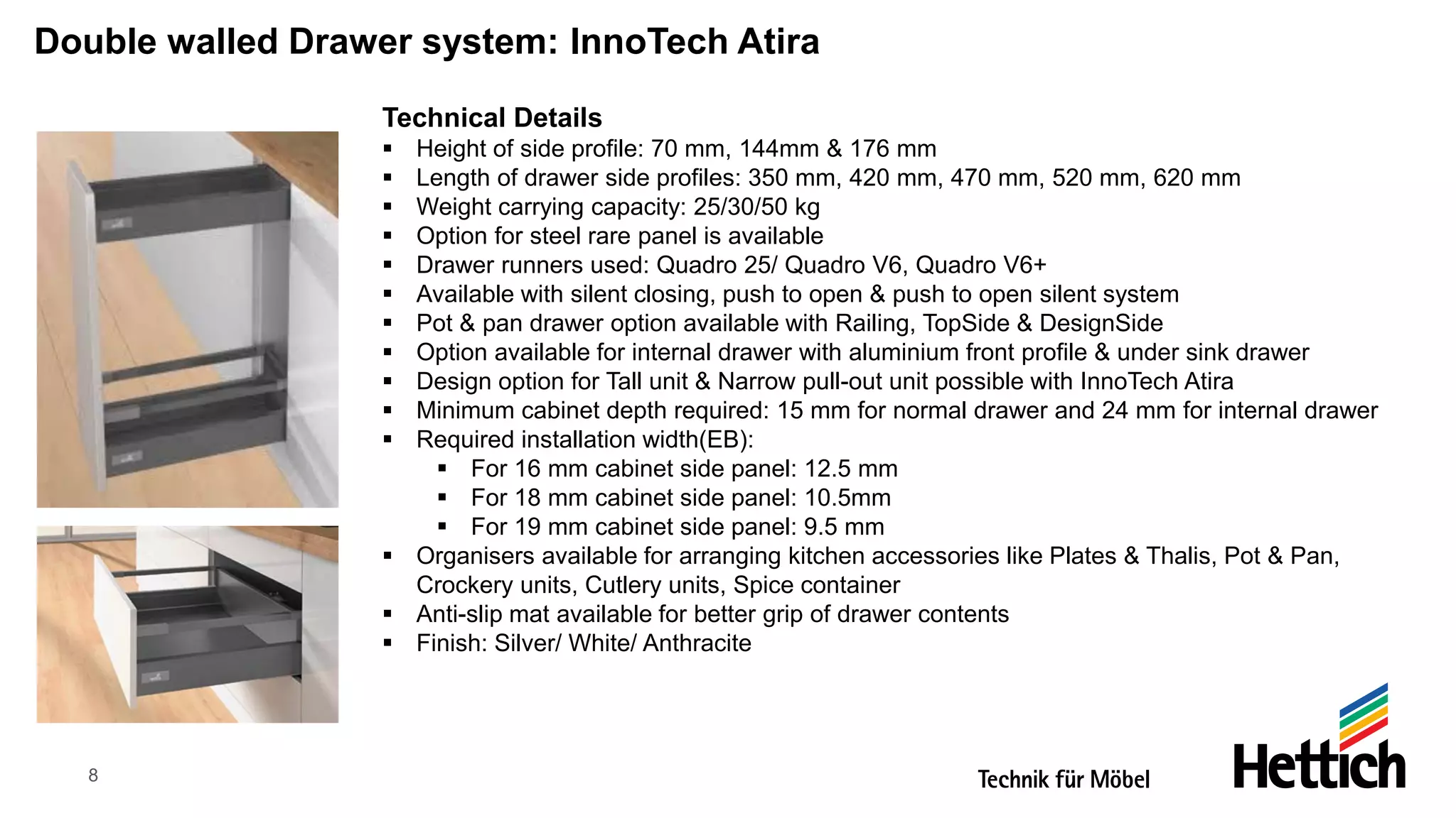 Hettich Drawer Systems | PDF