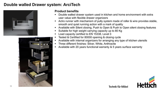 Hettich Drawer Systems | PDF | Home Appliances | Home & Garden