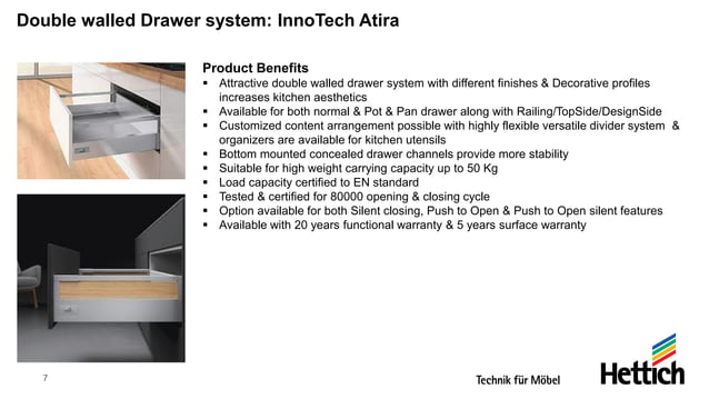 Hettich Drawer Systems | PDF | Home Appliances | Home & Garden