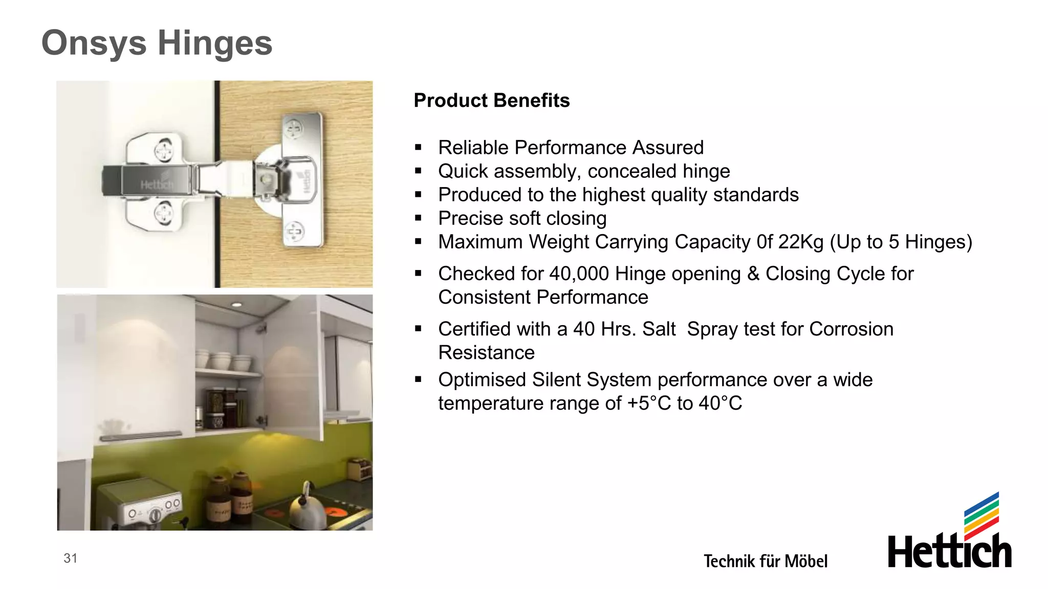 Hettich Hinges Product Range | PDF
