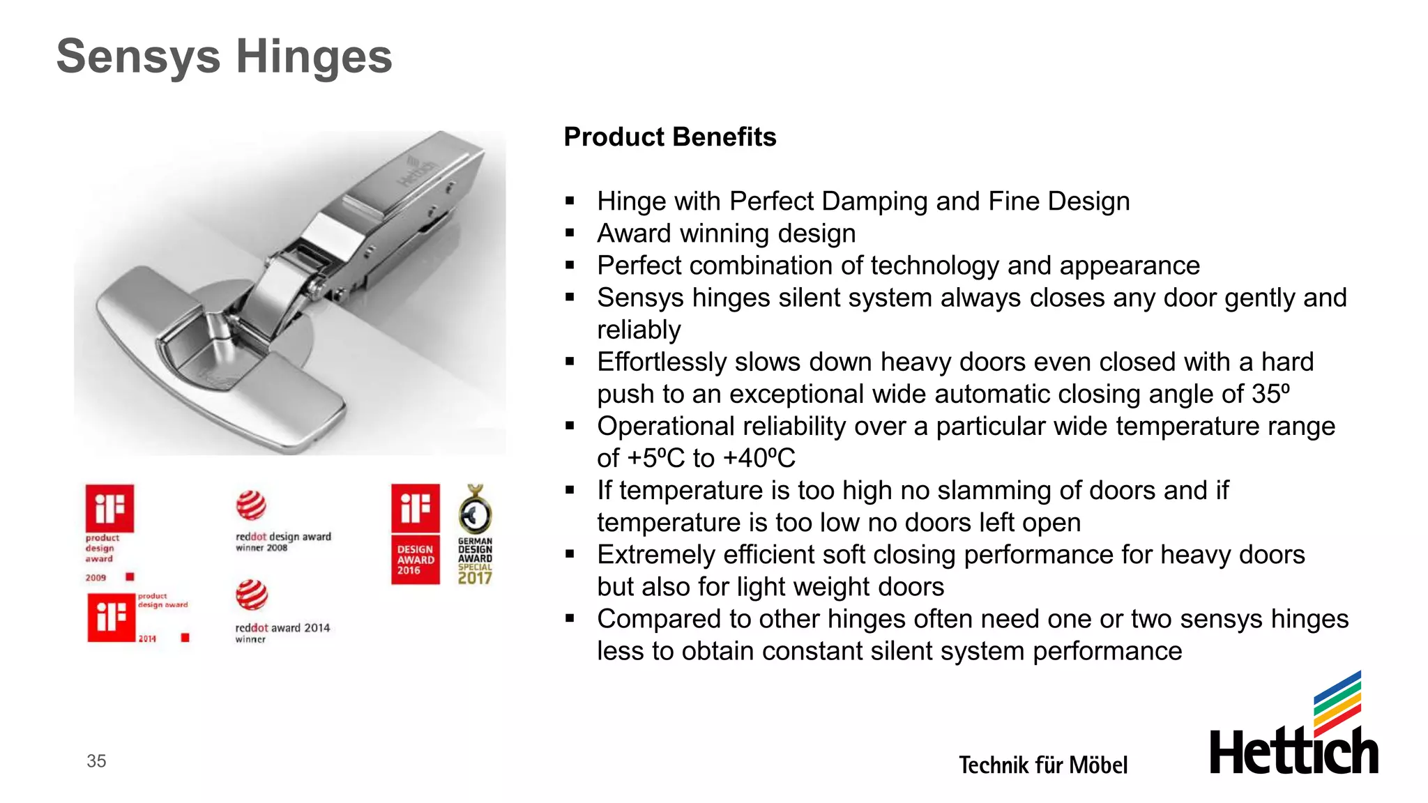 Hettich Hinges Product Range | PDF