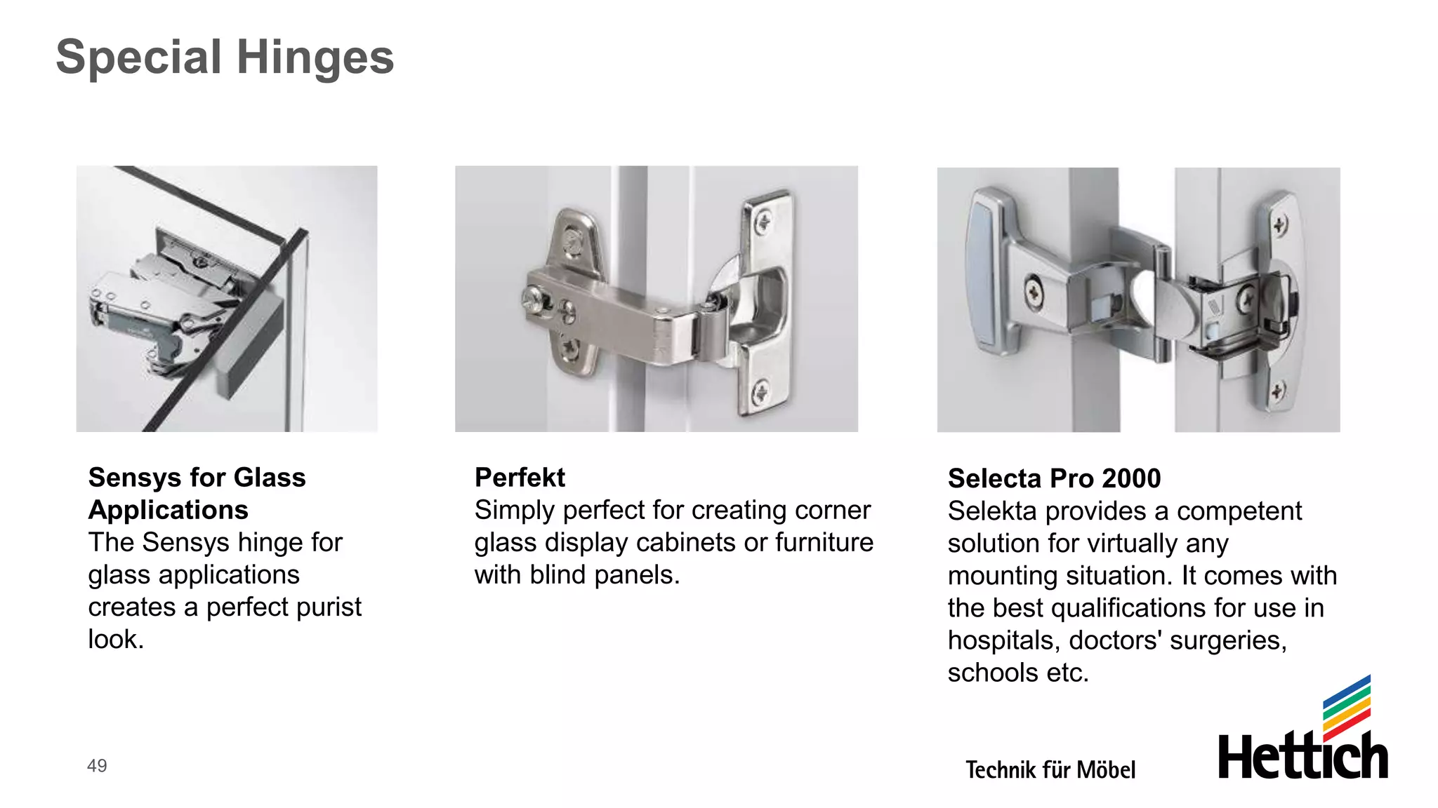 Hettich Hinges Product Range | PDF