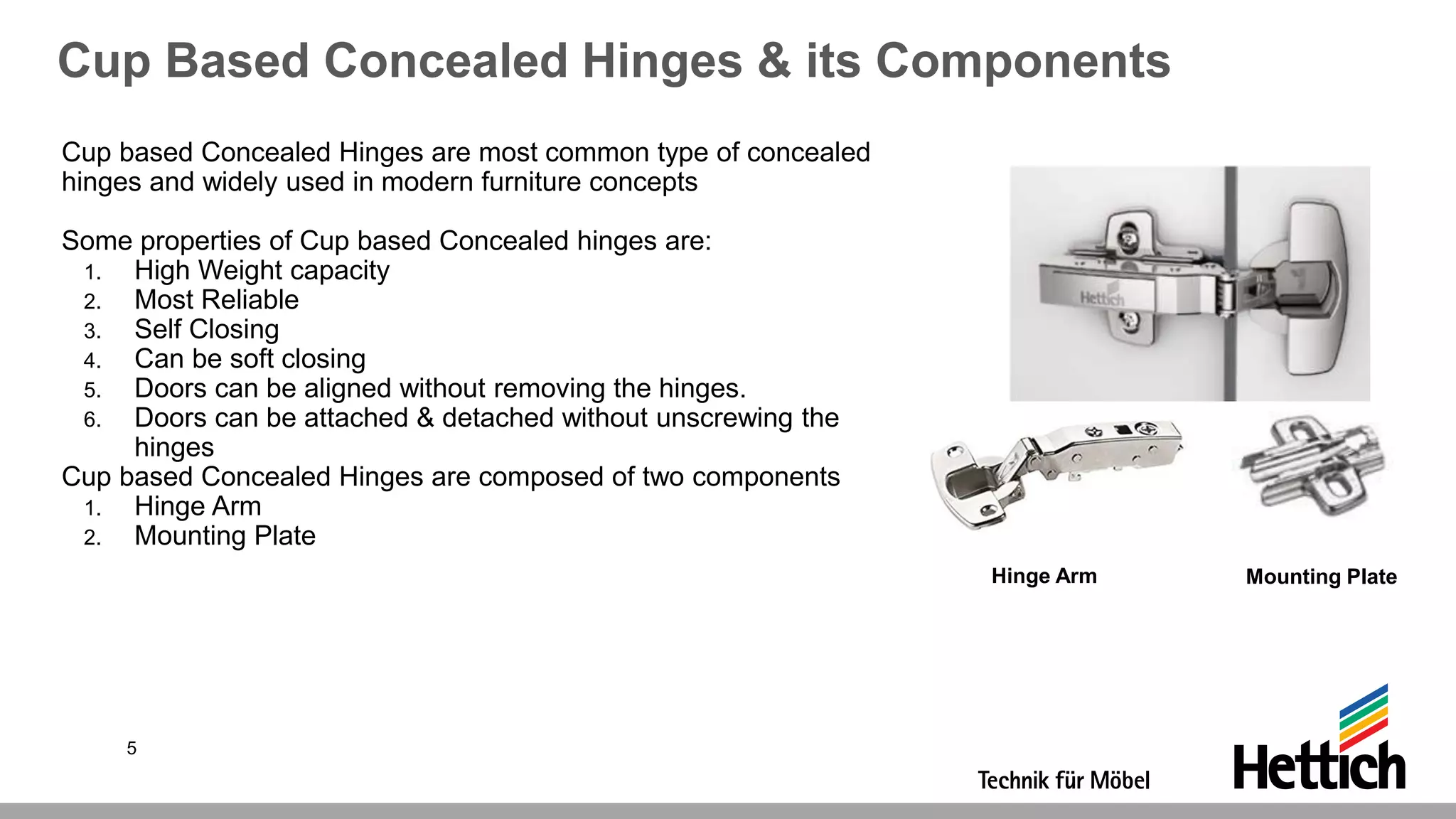 Hettich Hinges Product Range | PDF