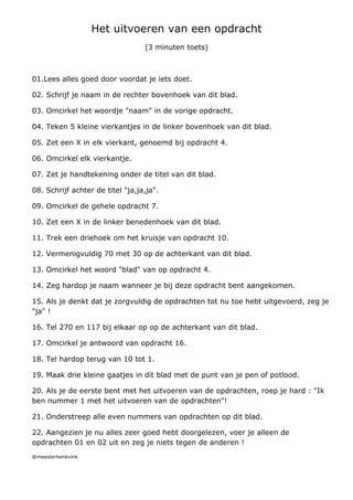 Het uitvoeren van een opdracht | PDF