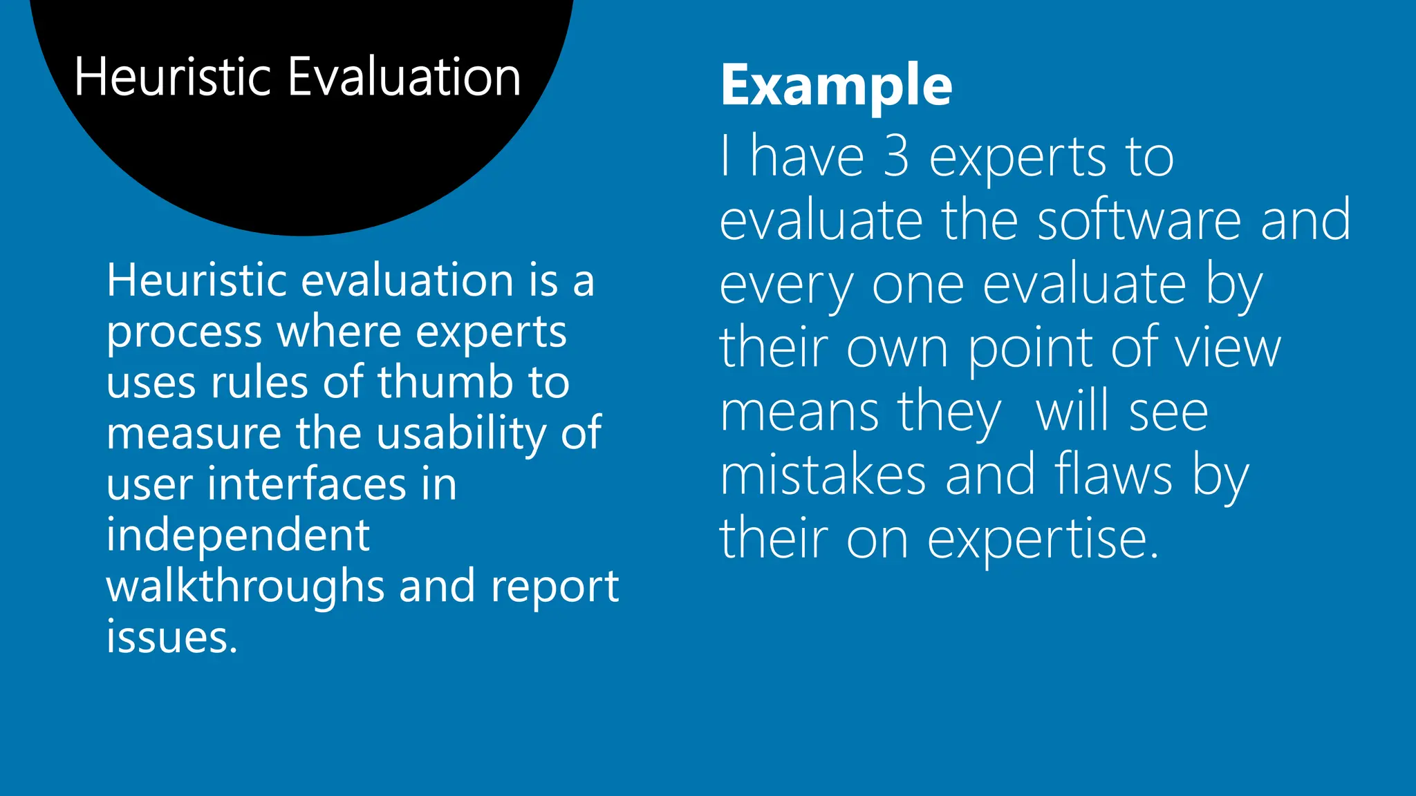 Heuristic Evaluation, usability of heuristic | PPT