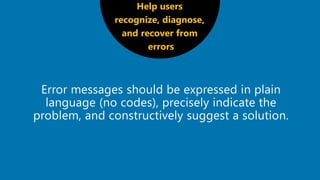 Heuristic Evaluation, usability of heuristic | PPT