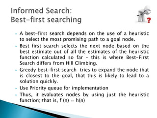 heuristic - best search and a* | PPT