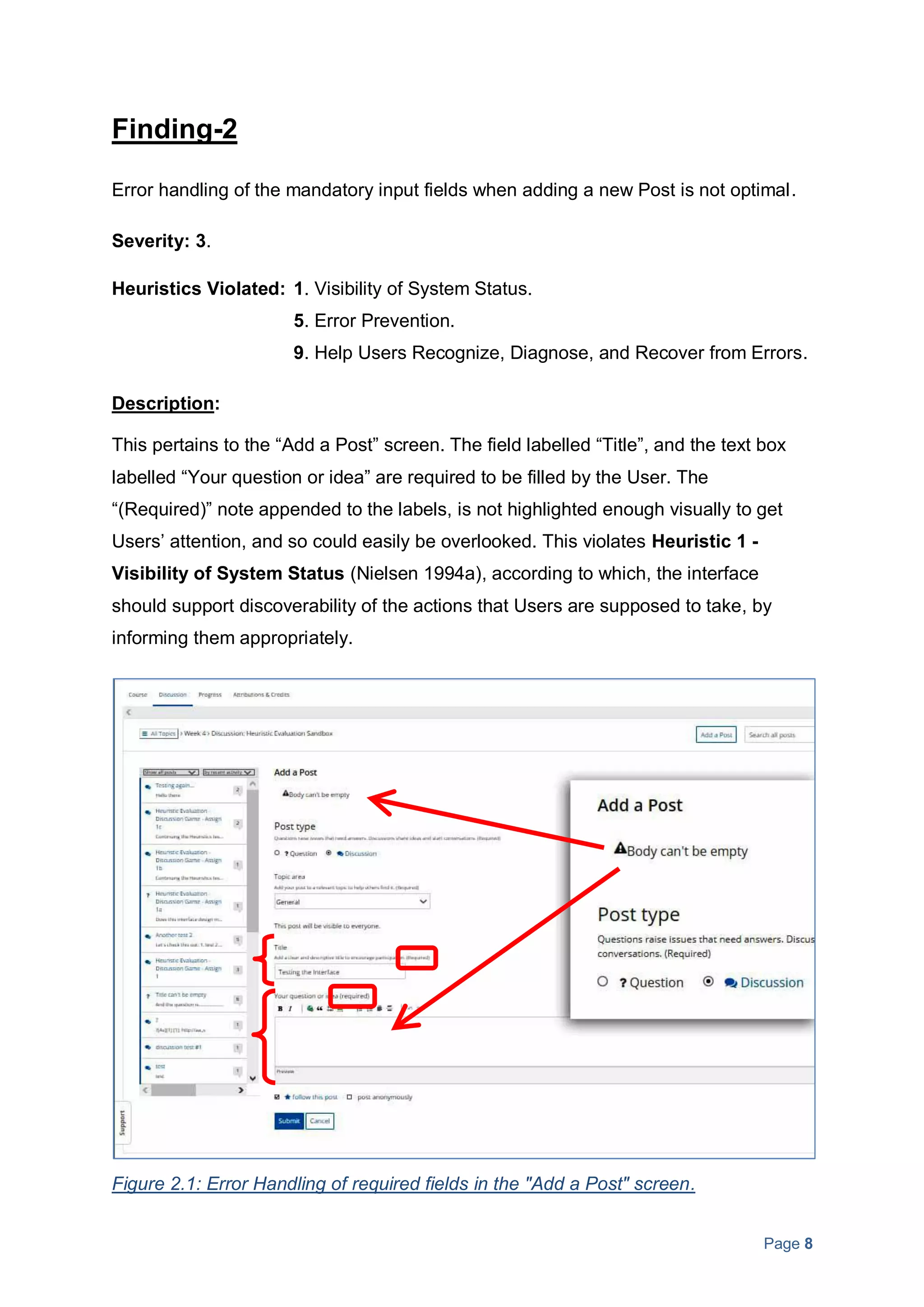 Heuristic Evaluation based on Nielsen's 10 Usability Heuristics | PDF
